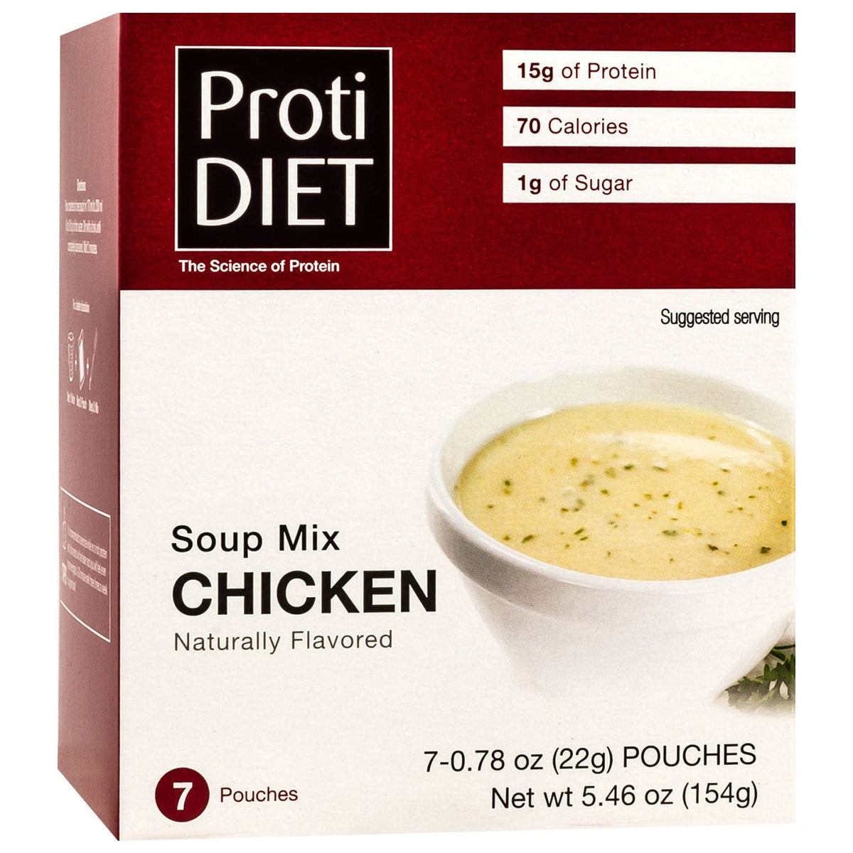 ProtiDiet Chicken Flavor High Protein Soup Mix (Low Calorie/Low Carb)
