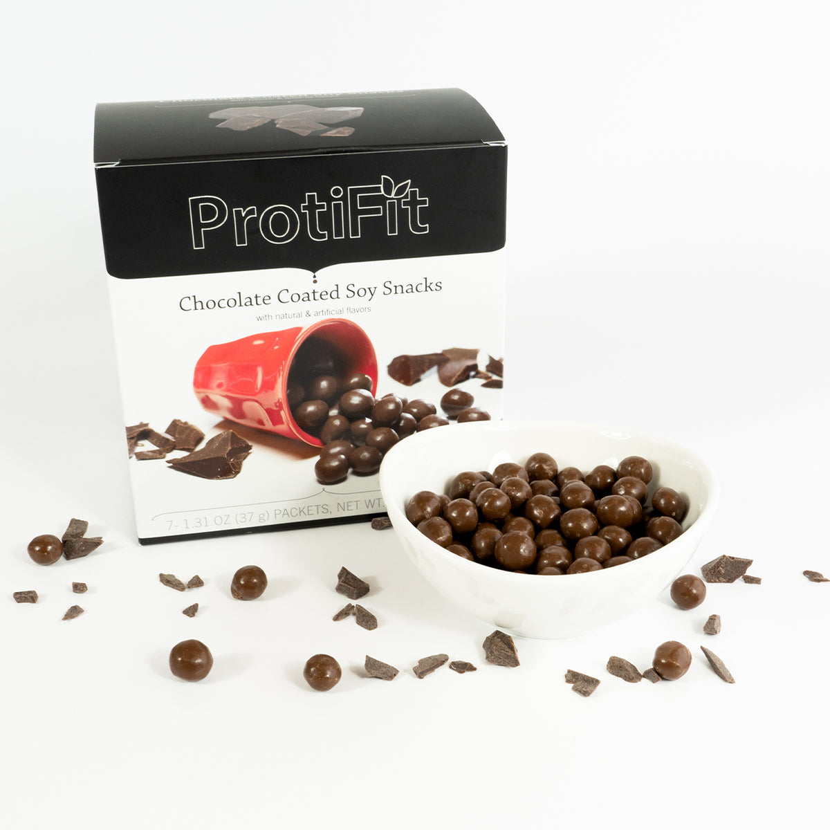 Proti Fit Chocolate Soy Puffs | Chocolate Soy Protein Snacks