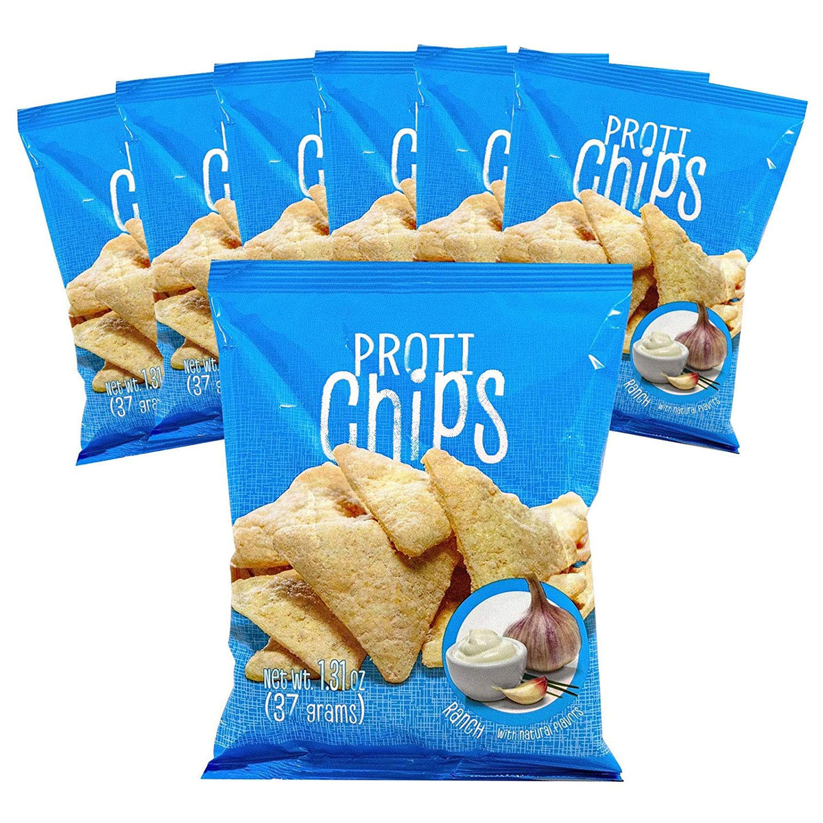 7 Bag Pack Proti Fit Ranch Chips | Ranch Protein Chips | Chip Pack