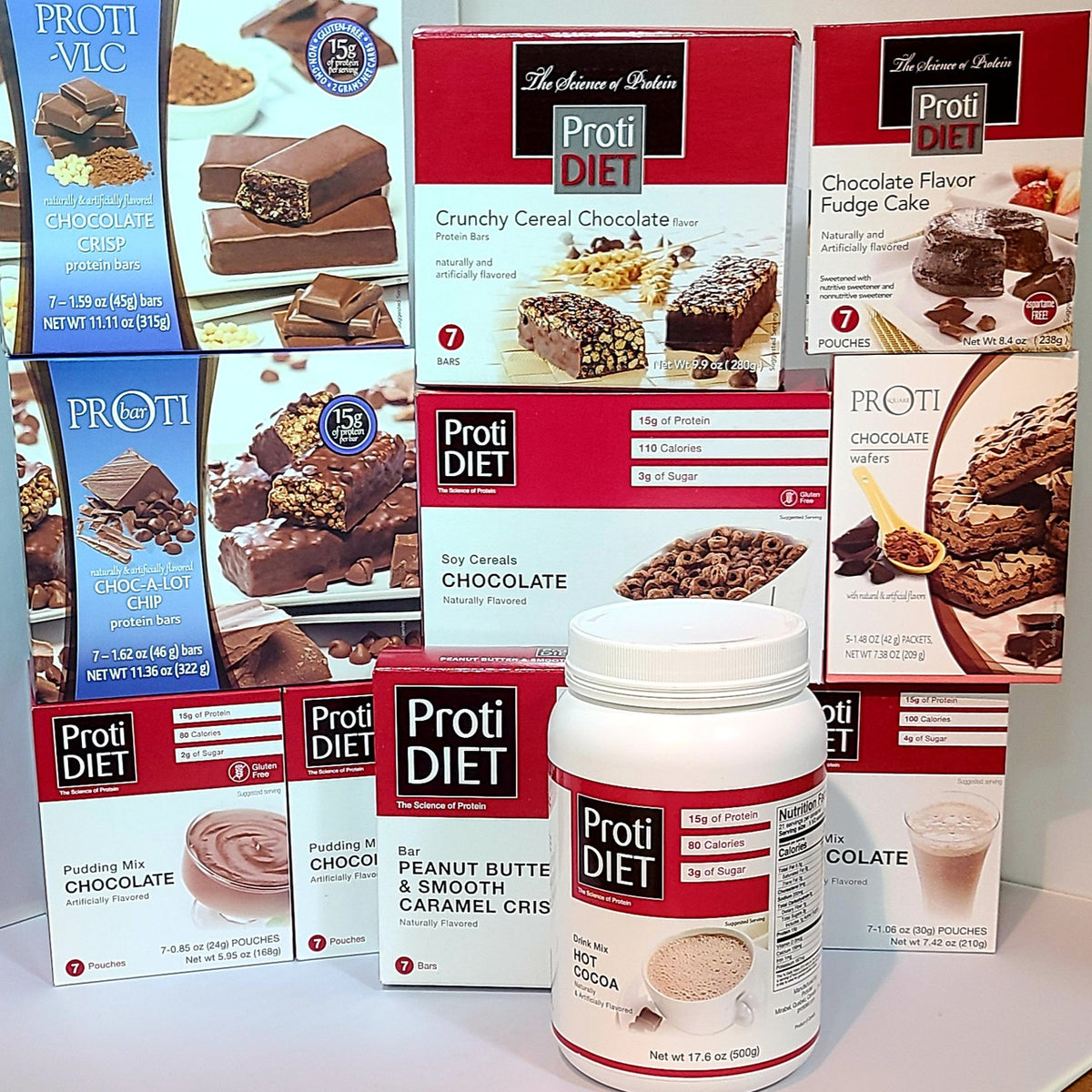 Chocolate Lovers Package Proti | High Protein Chocolate Products